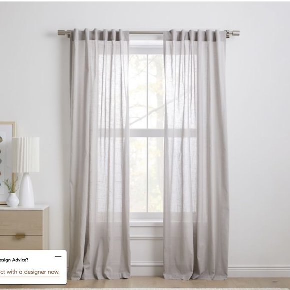 West Elm Sheer Curtains
